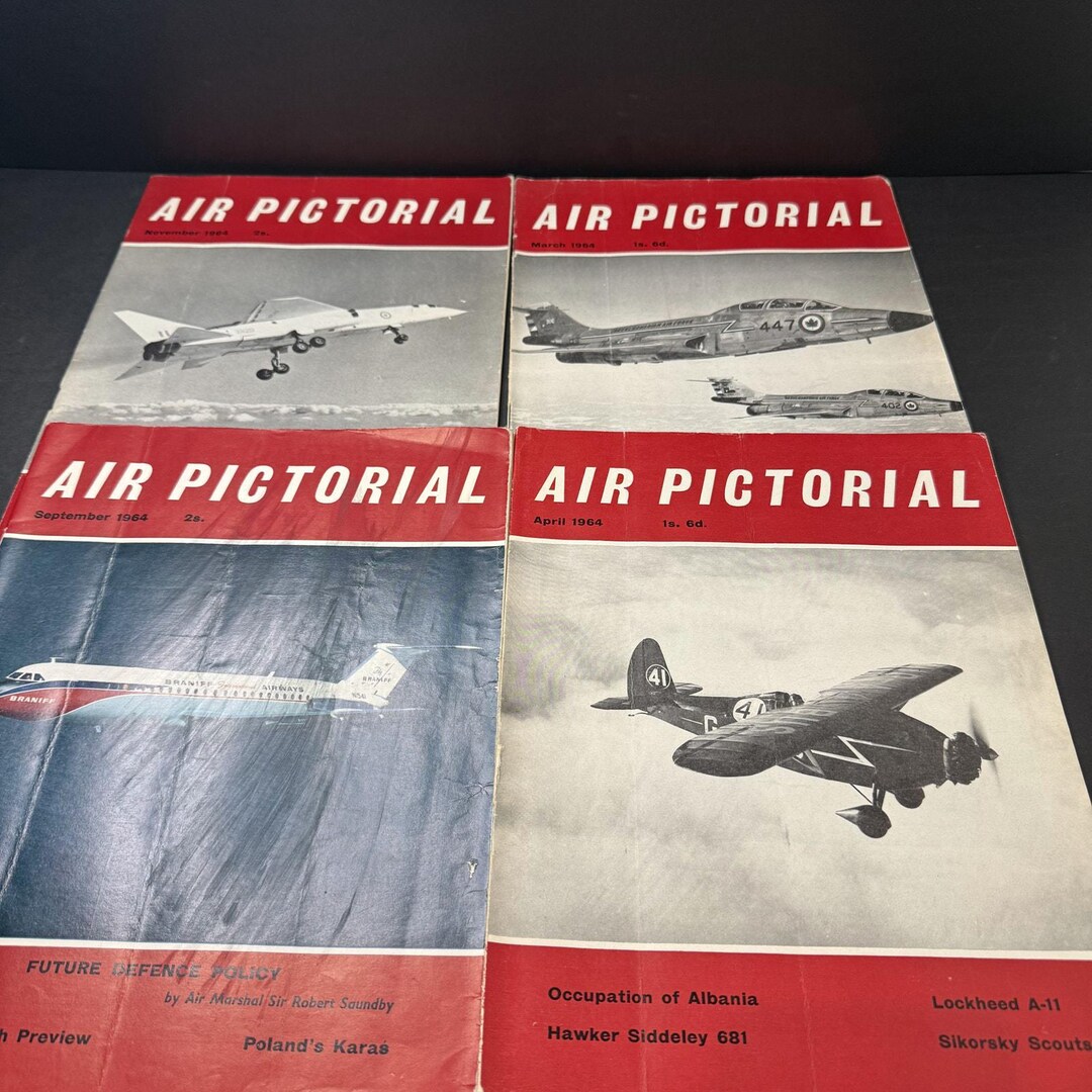 Air Pictorial British Aviation Magazine 1964 Historical Military ...