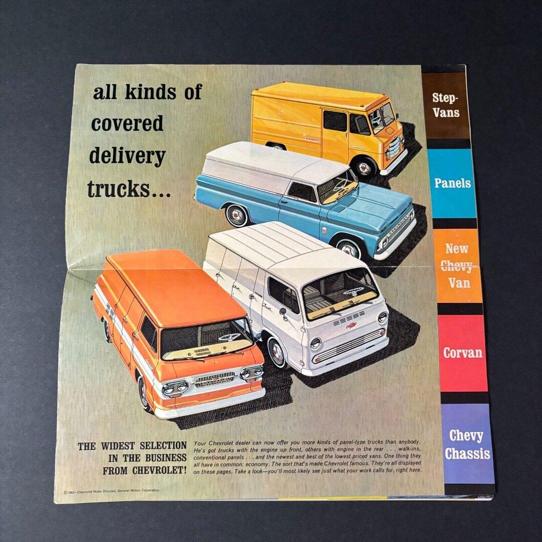 1964 Chevy Step Vans Miller Chevrolet Brochure Sales Catalogue - Etsy