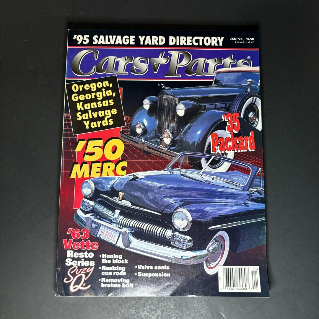 Automotive History: Cars & Parts Magazine January 1995 Salvage Yard ...
