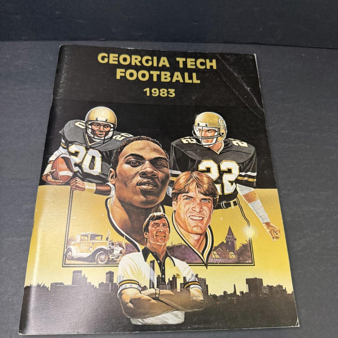 1983 Georgia Tech Football Yellow Jackets Illustrated Paperback Media ...