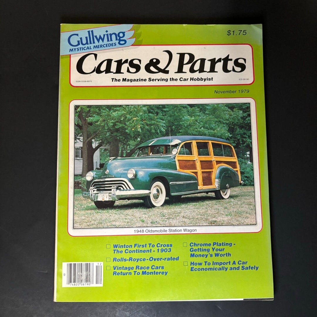 Automotive History: Cars & Parts Magazine November 1979 Vintage 1948 ...