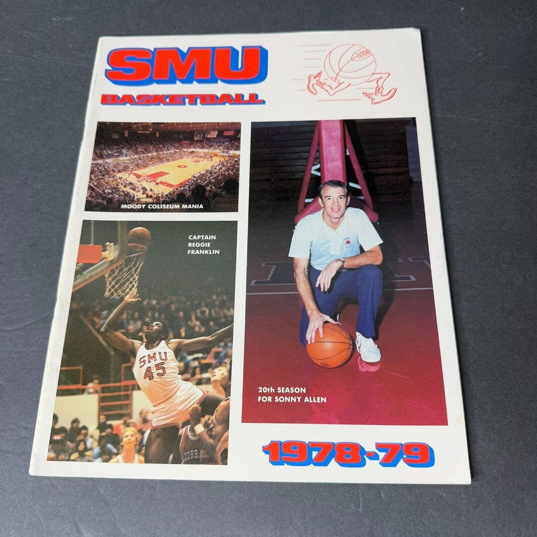 SMU Basketball 1978 1979 Media Guide Mustangs Reggie Franklin - Etsy