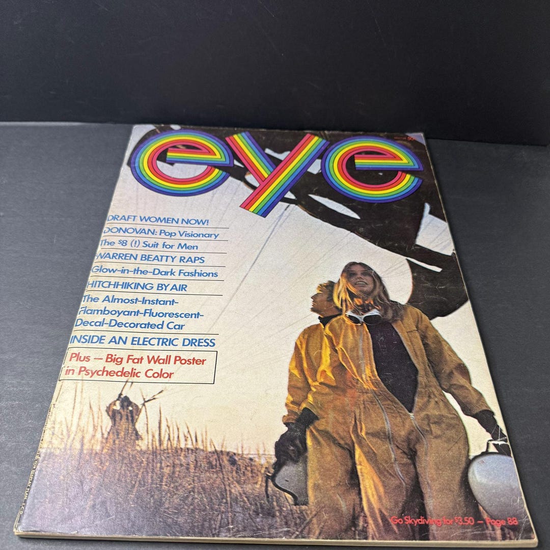 Eye Magazine March 1968 Donovan Warren Beatty With Psychedelic Color ...