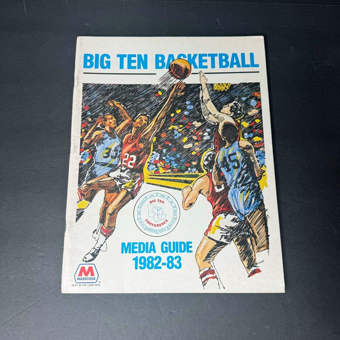 Basketball History: 1982-1983 Big Ten Basketball Media Guide MG12 - Etsy
