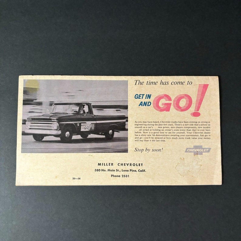 1964 Chevy Step Vans Miller Chevrolet Brochure Sales Catalogue - Etsy
