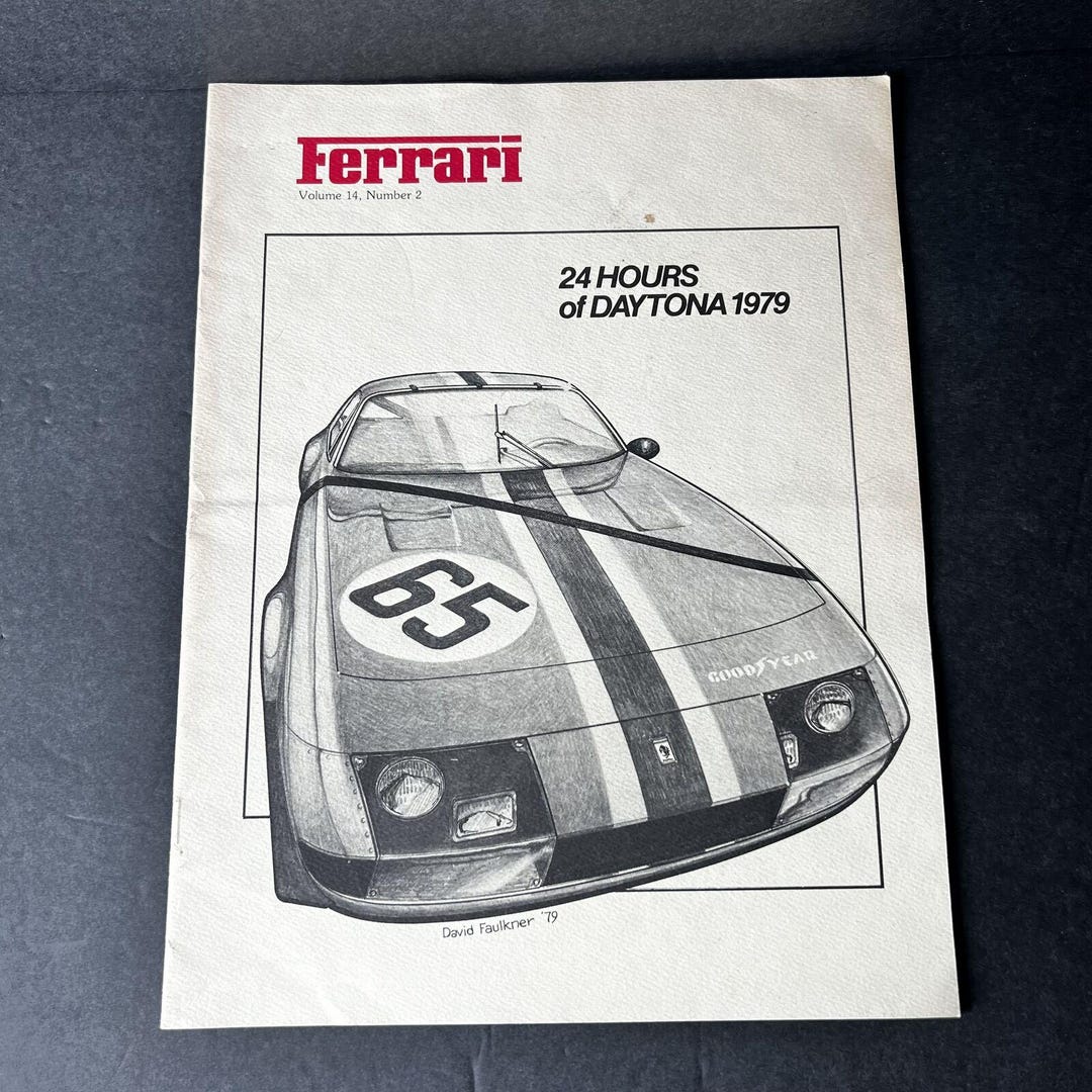 Ferrari Newsletter Ferrari Owners Club(usa)1979 Vol 14 #2 Cover: David ...