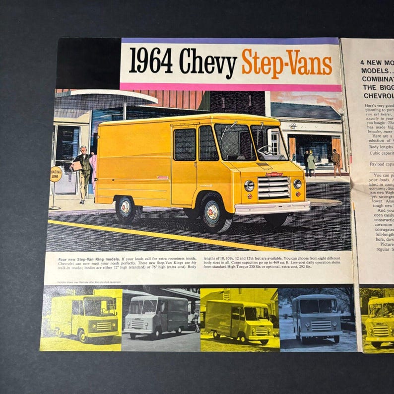 1964 Chevy Step Vans Miller Chevrolet Brochure Sales Catalogue - Etsy