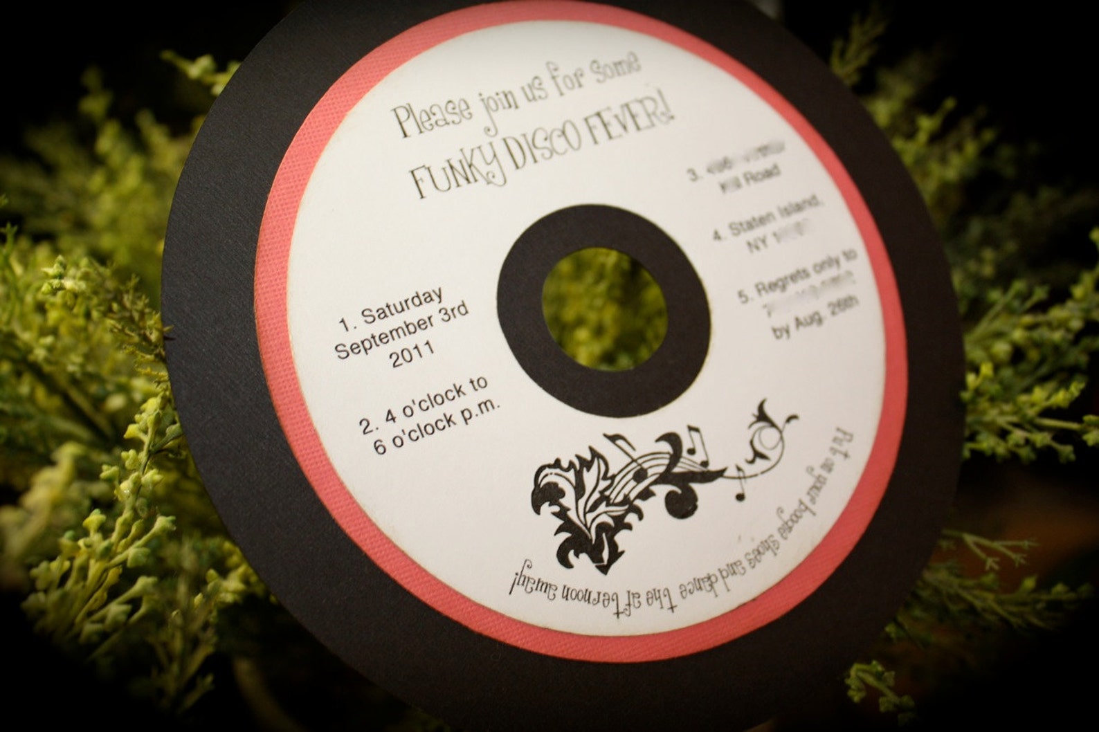 Retro FUNKY DISCO FEVER Record Invite for Any - Etsy