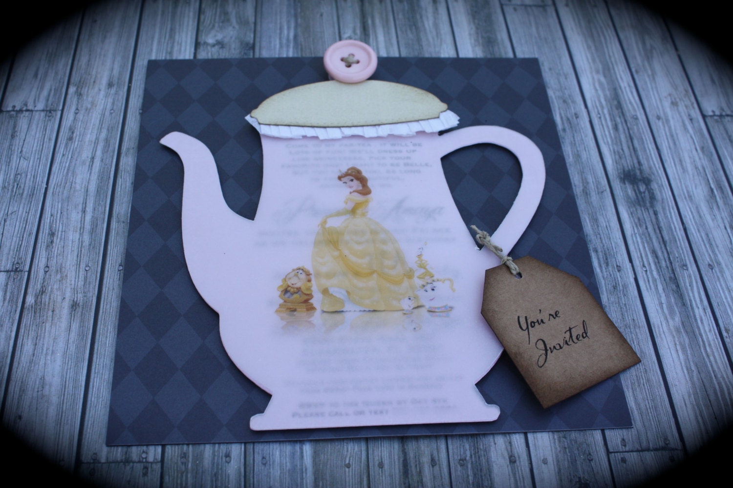 Elegant TEA POT Tea Party Invitation for Birthday, Baby Shower, Bridal ...
