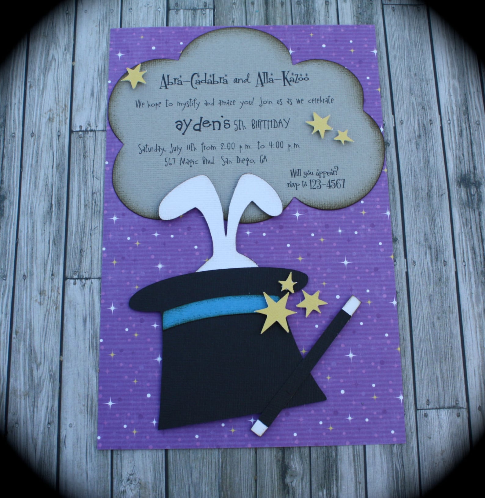 MAGIC Party Invitation - Etsy