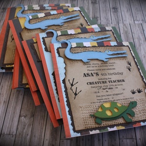 SWAMP Creature...alligator...turtle...creature Teacher Invitation - Etsy