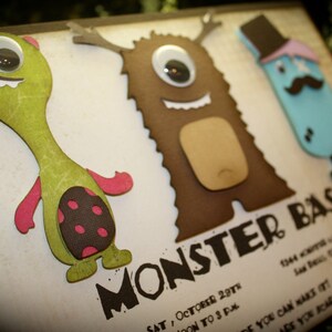 MONSTER BASH Party Invitation for Any Occasion... - Etsy