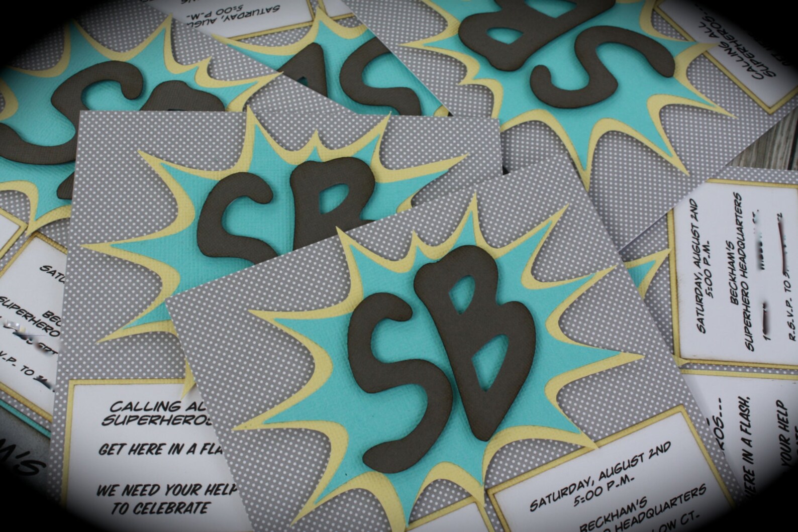 Comic-style SUPERHERO Invitation - Etsy
