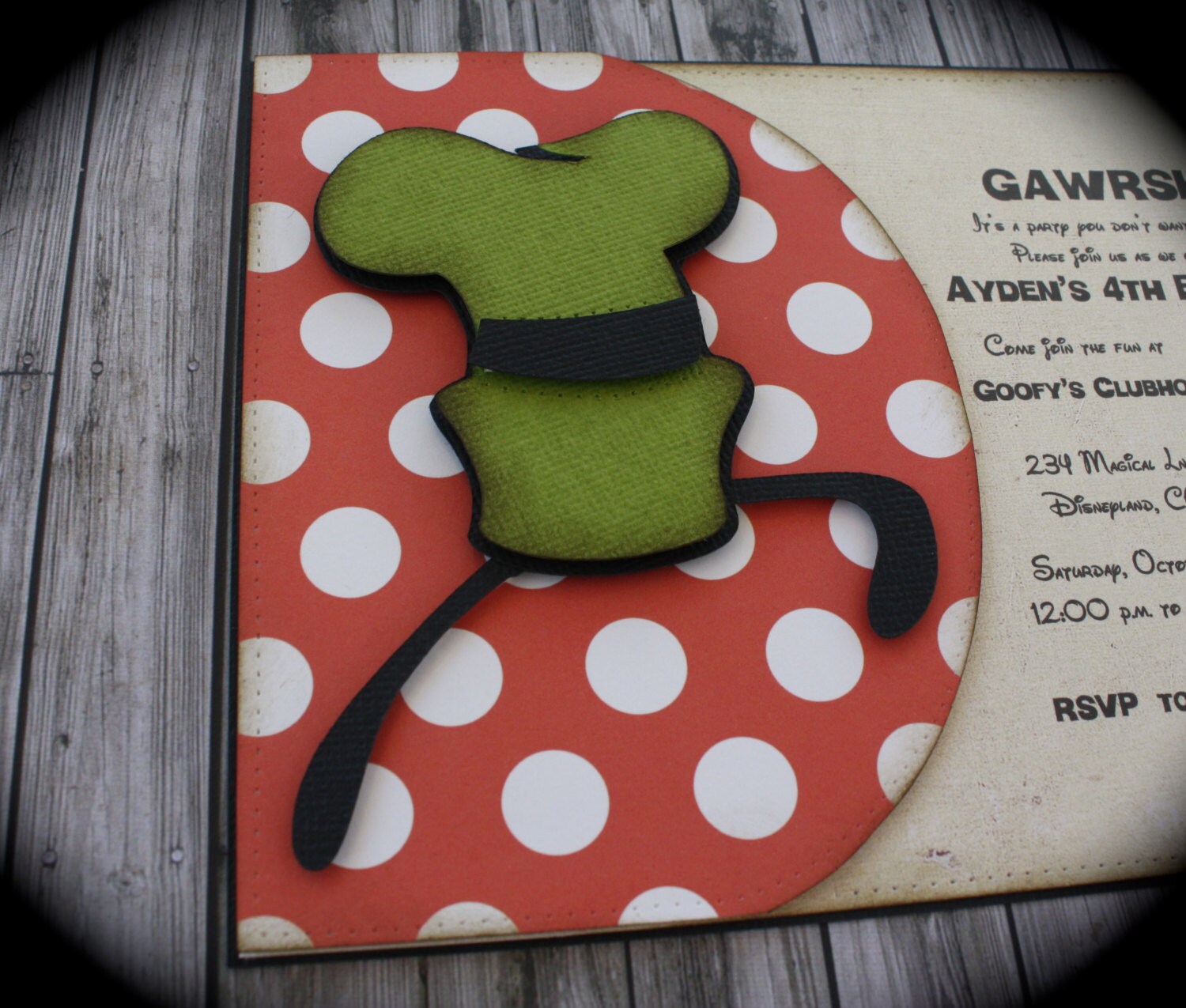 GOOFY Invitation - Etsy