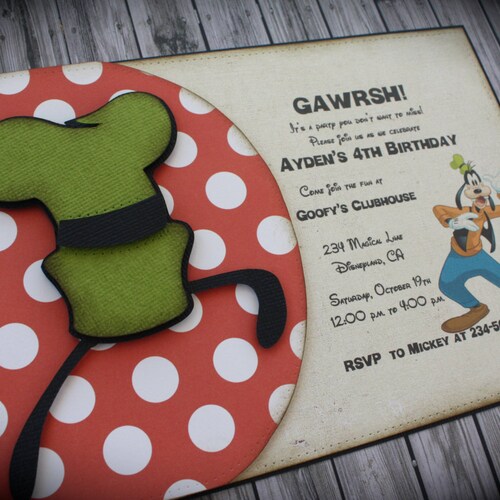 Modern Goofy Birthday Invitation Custom DIY Printable - Etsy