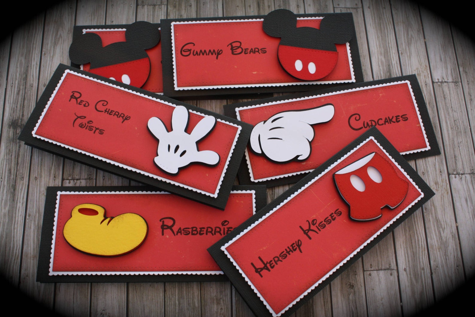 MINNIE/MICKEY Mouse Themed Food Tents...menu Cards....place - Etsy Canada