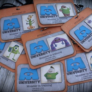 MONSTERS UNIVERSITY ID Tags - Etsy