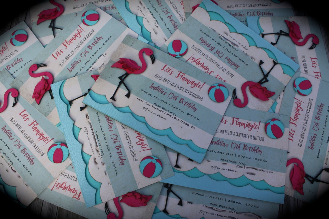 Let's FLAMINGLE....A Flamingo Invitation for Any Occasion - Etsy