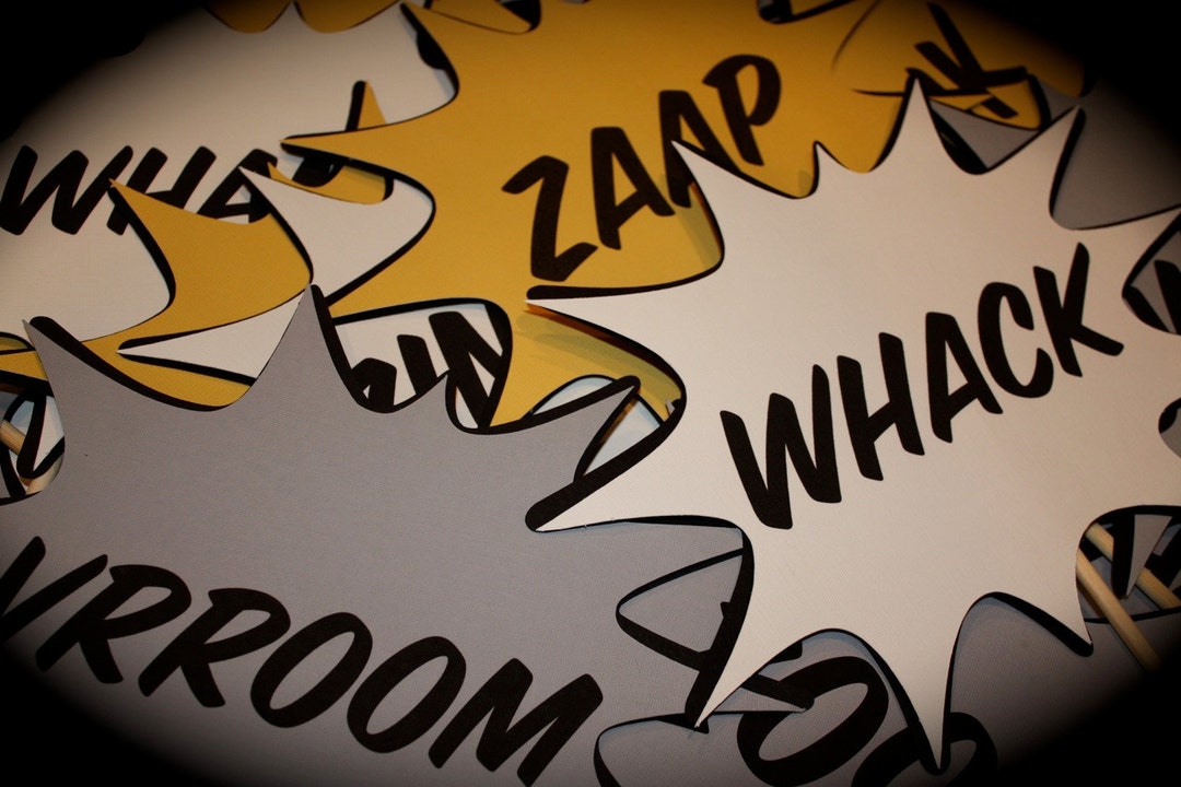 SUPERHERO Signs...shazaam...kapow... - Etsy