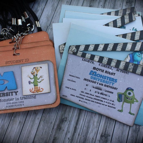 MONSTERS UNIVERSITY ID Tags - Etsy
