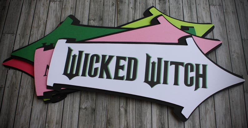 WICKED Party Signs - Etsy