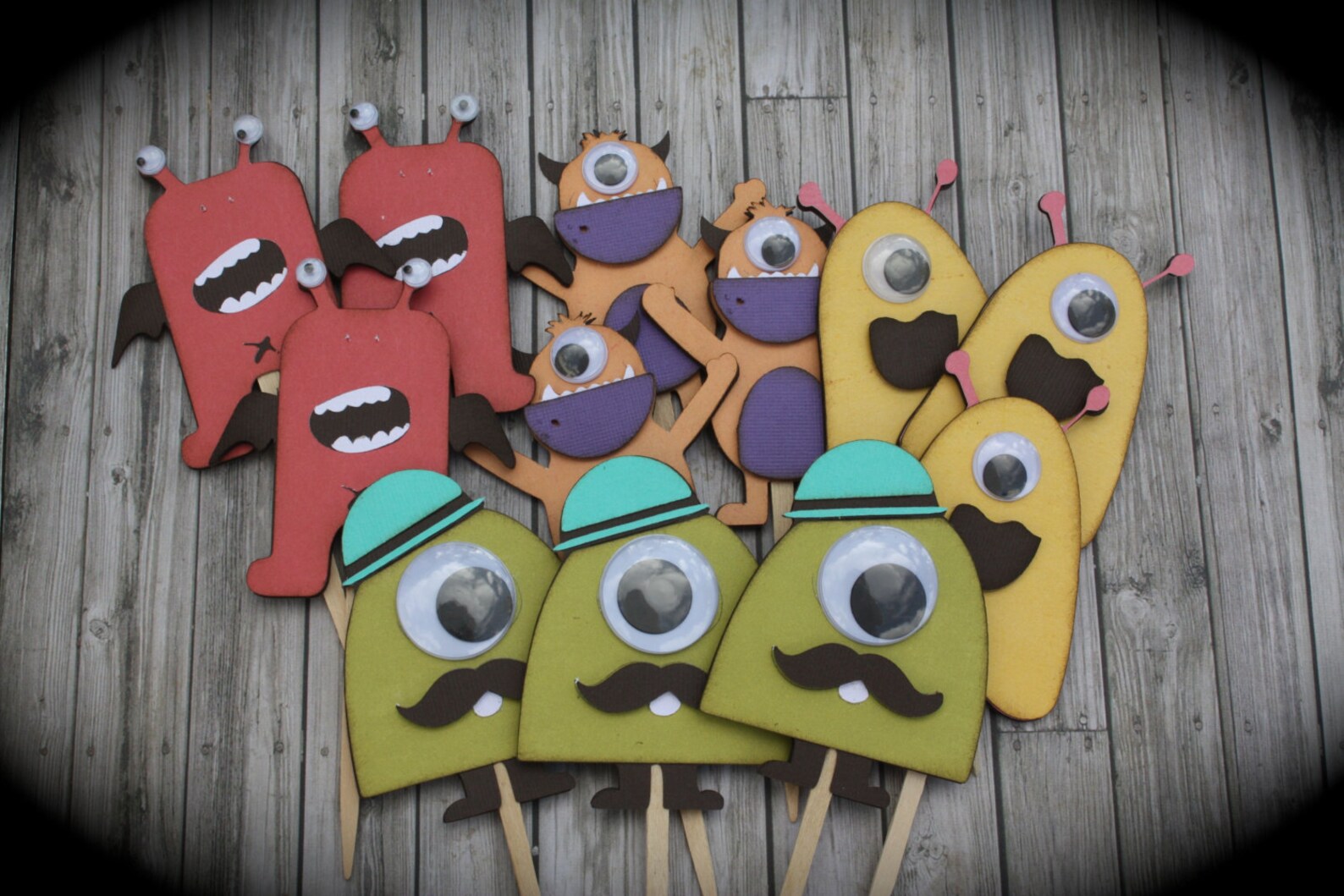 Monster BASH Cupcake toppers..for any occasion | Etsy