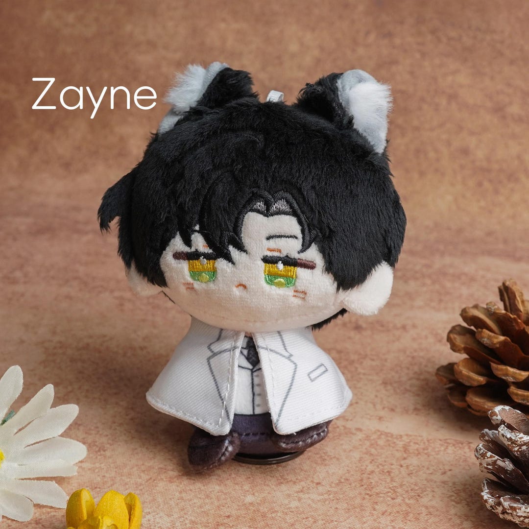 Zayne Plush Toy on Love and Deepspace, Equipped With Plush Accessories ...