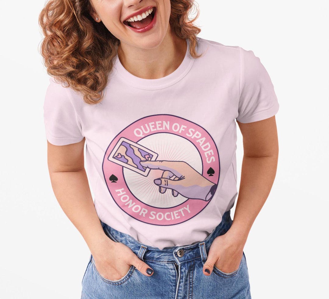 Queen of Spades Society Card T-shirt, Graphic QOS Tee, Hotwife ...