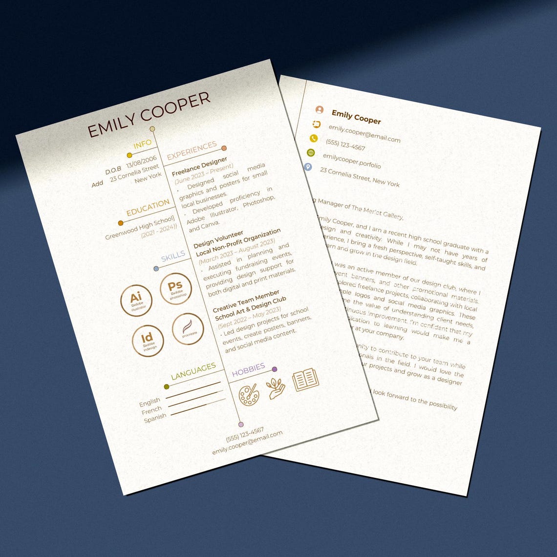 Creative Canva CV Template With Photo for Career Transitions ...