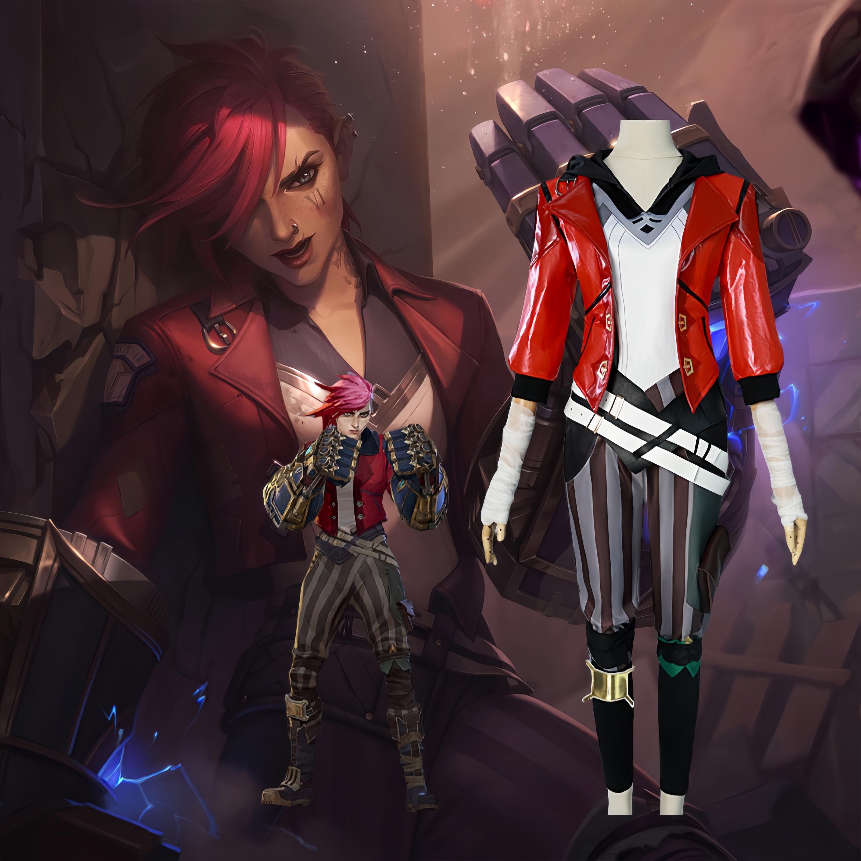 League of Legends Jinx Costume, Jinx Cosplay Suit, LOL Costume ...