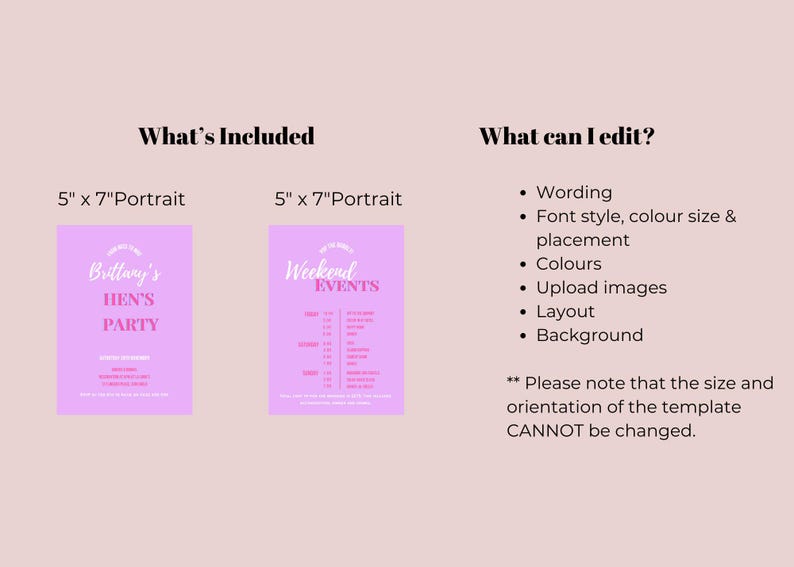 Printable Hens Party Invitation Template, Purple Hens Invitation ...