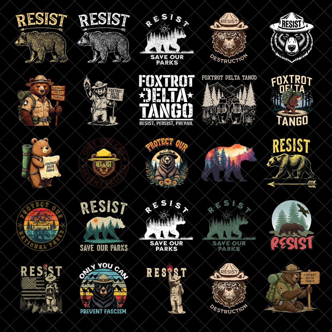 Resist Bear Bundle, Bear Resist Bundle, Environmental Activism Bundle ...