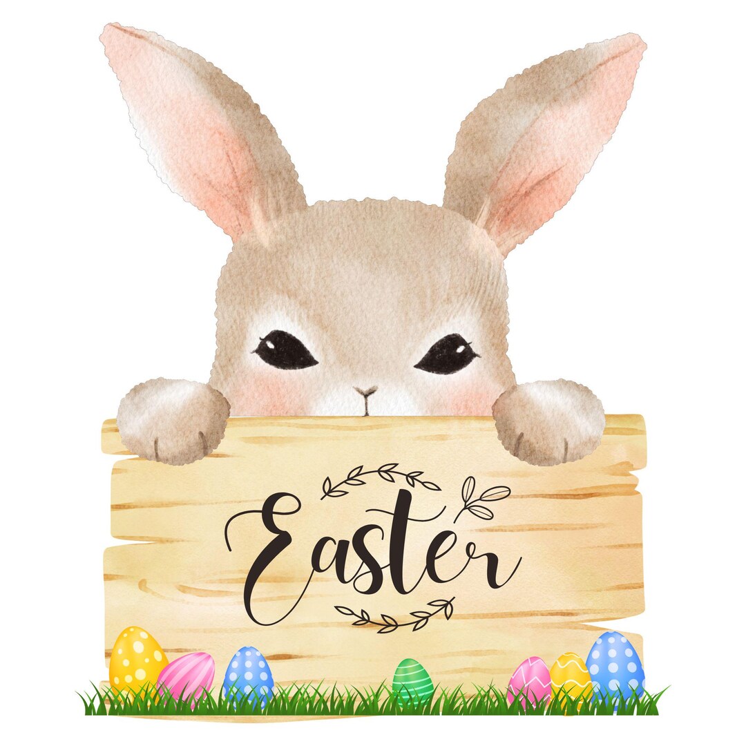 Easter Design Digital Download - Peek a Boo Bunny- Svg, Dtf ...