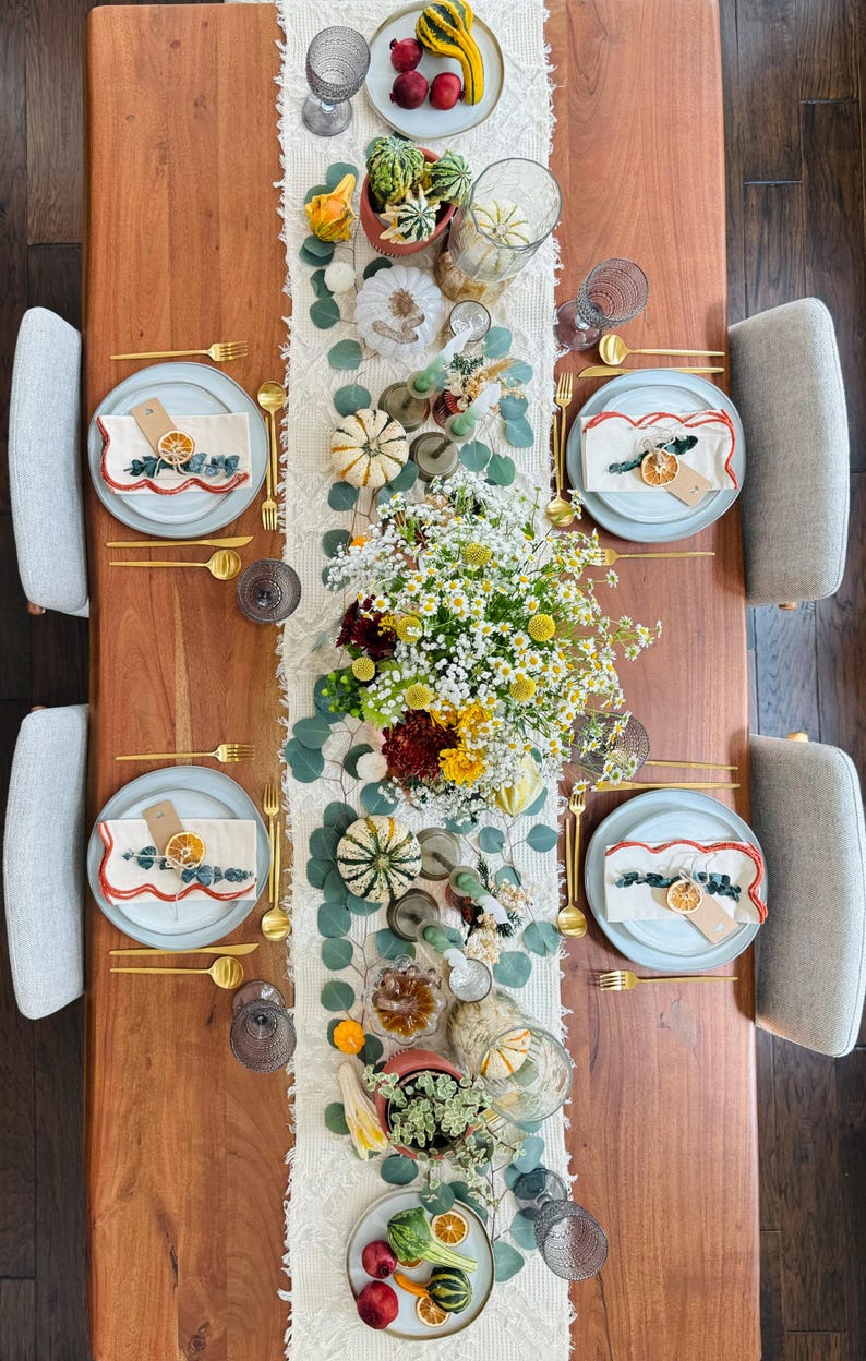 Rustic Thanksgiving Tablescape - Etsy