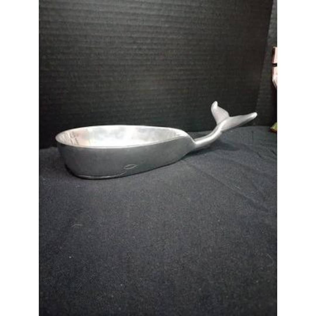 Vintage Smiling Whale Silver Toned/aluminum Dansk Style 10 Inc Tinker ...