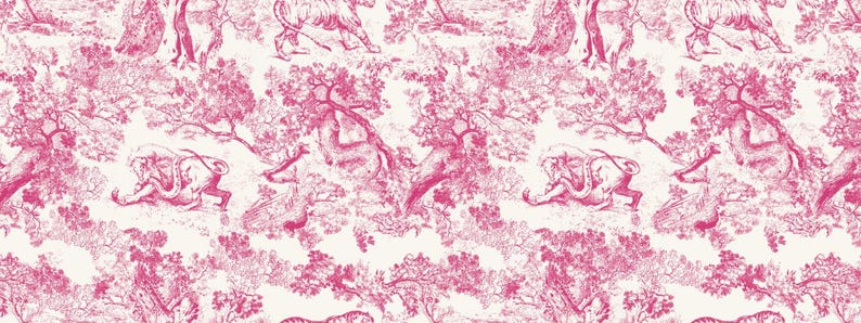 Pink Vintage Animal Print Upholstery Fabric: Durable Home Decor - Etsy