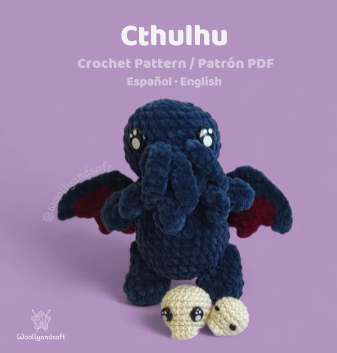 Crochet Cthulhu Doll - Amigurumi Pattern PDF - English and Spanish - Etsy