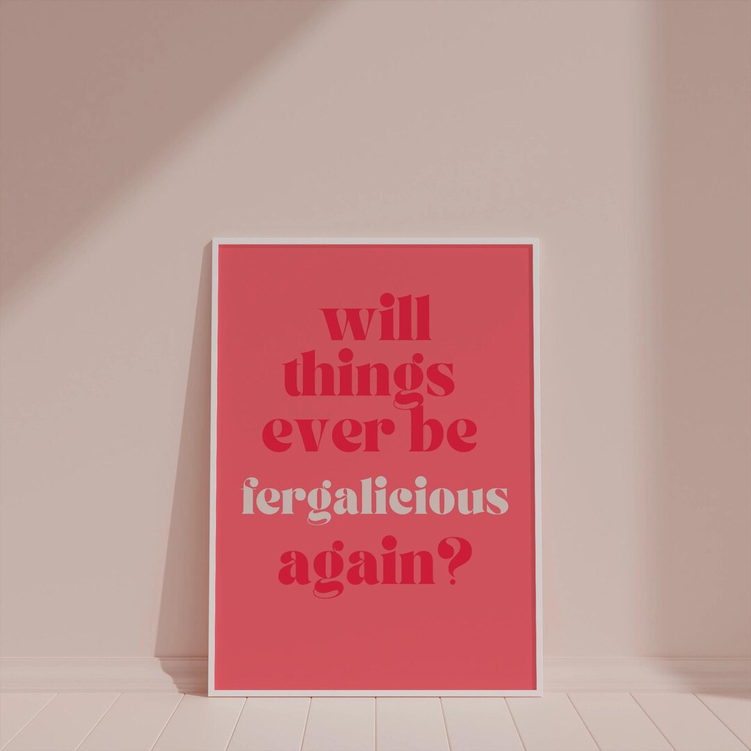 Funny Witty Girly Poster Pink Digital Print Retro Style Instant ...