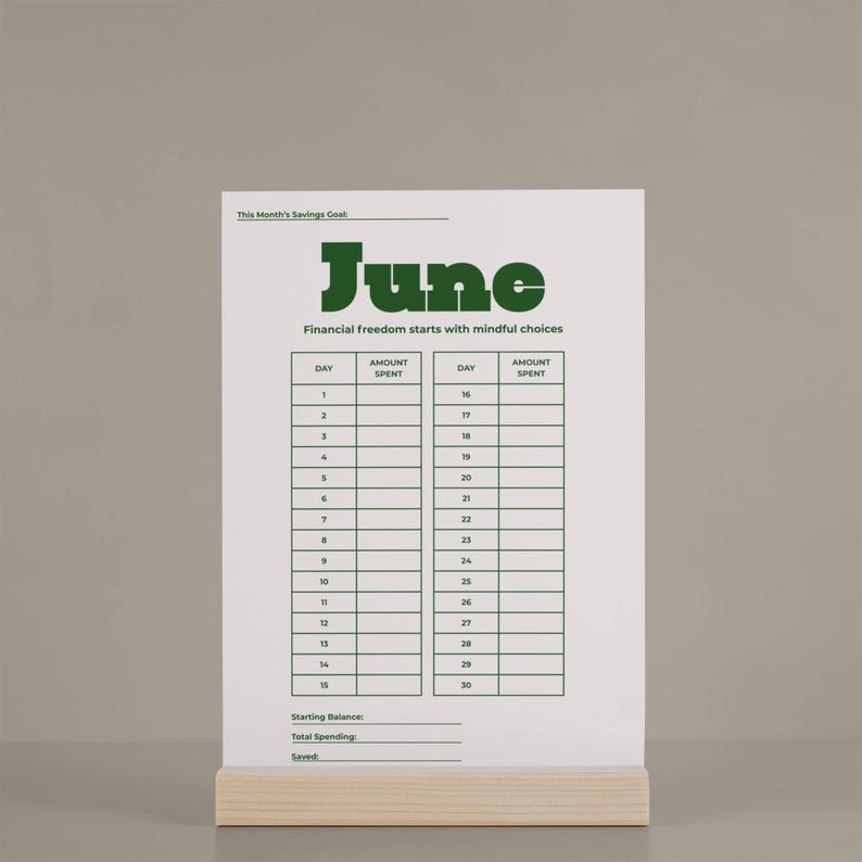 Monthly Budget Tracker - PRINTABLE A4 and A5 - Personal Finance ...