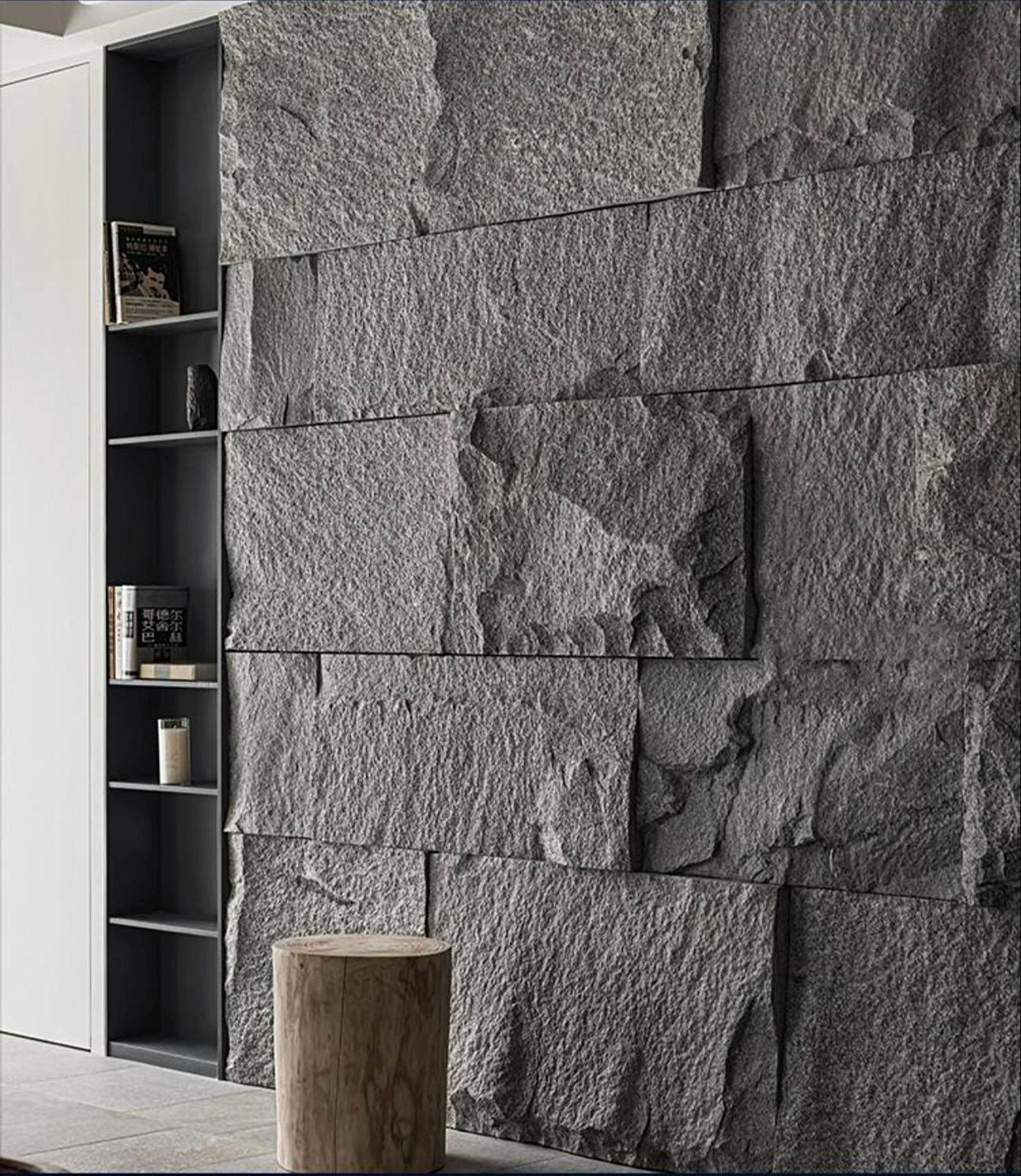 Whale Peel and Stick PU Stone Wall Tile, Self Adhesive 3D Wall Cement ...