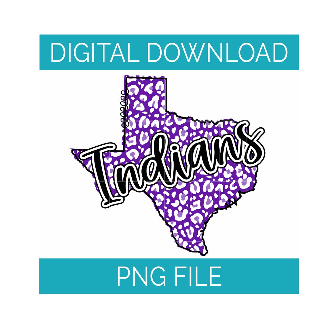 Digital Download Leopard Texas Purple Indians PNG File Instant Download ...