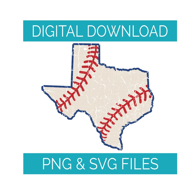 Digital Instant Download Texas Baseball PNG & SVG Files - Etsy