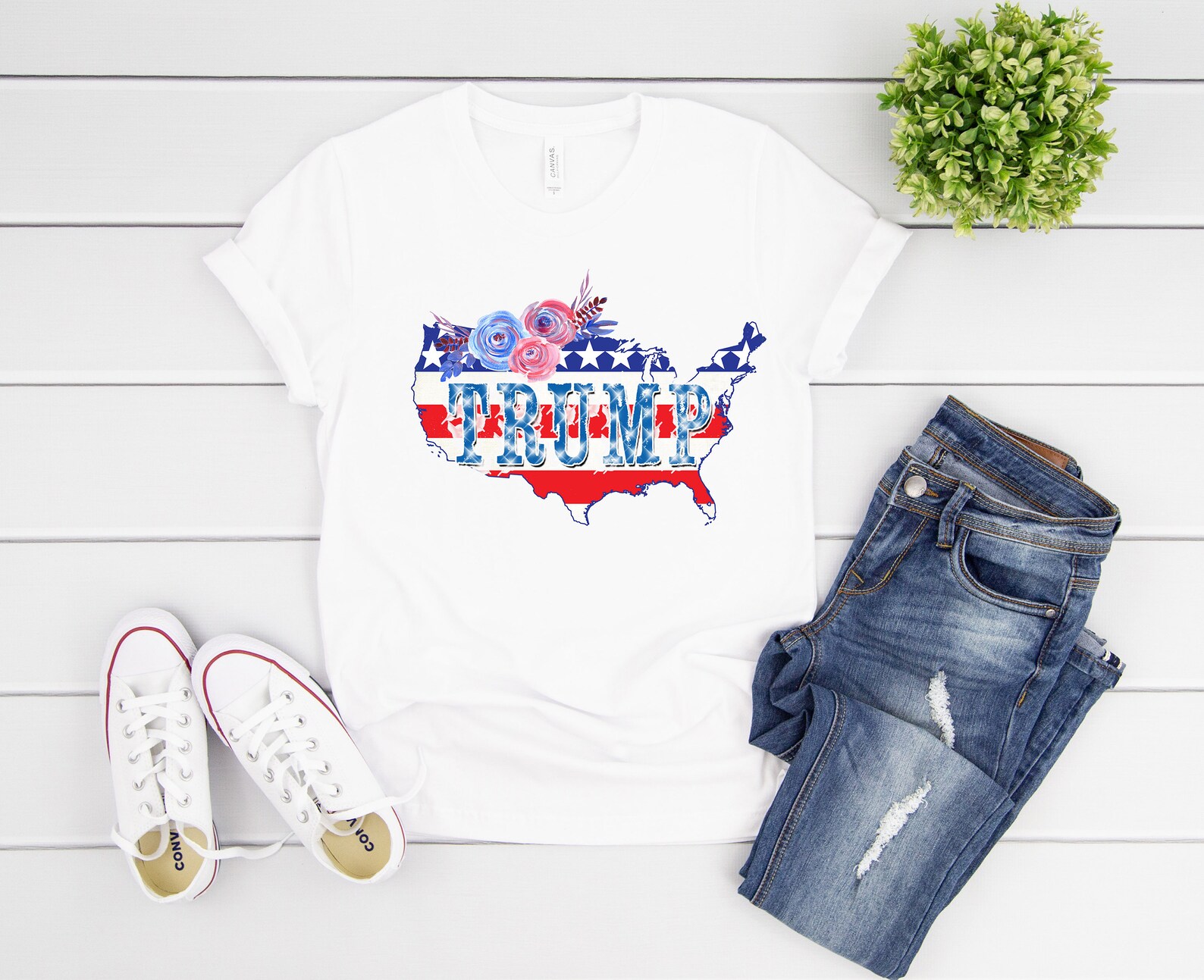 RTS Screen Print Transfer Full Color Trump USA America - Etsy