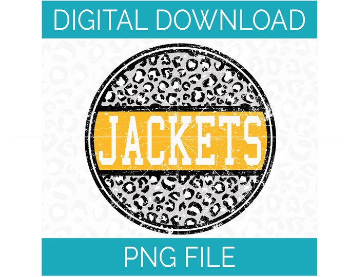 Digital Design | Jackets Yellow Gold Black | Gray Leopard Distressed ...