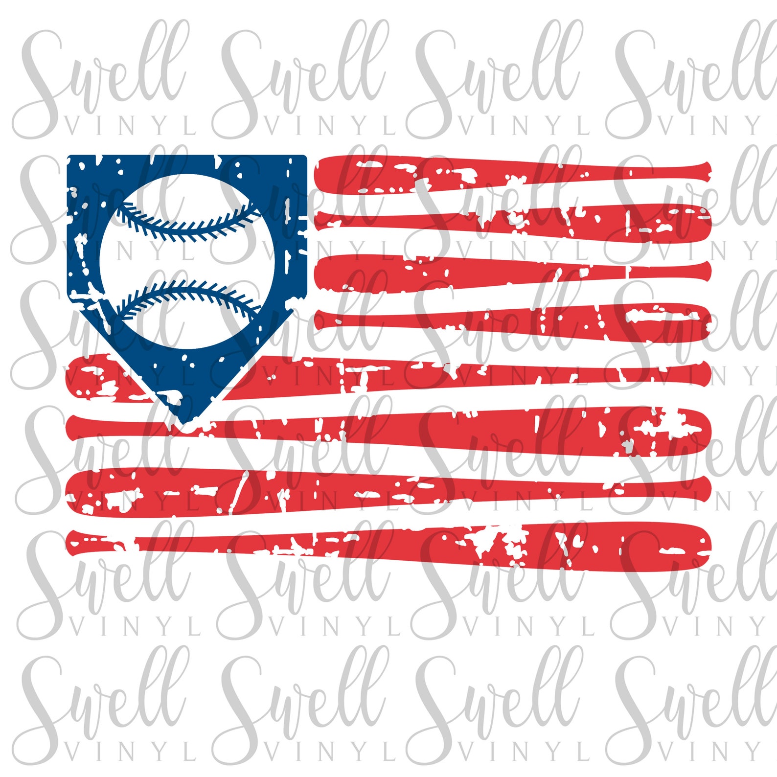 Sublimation Transfer Distressed Baseball Bat American Flag - Etsy