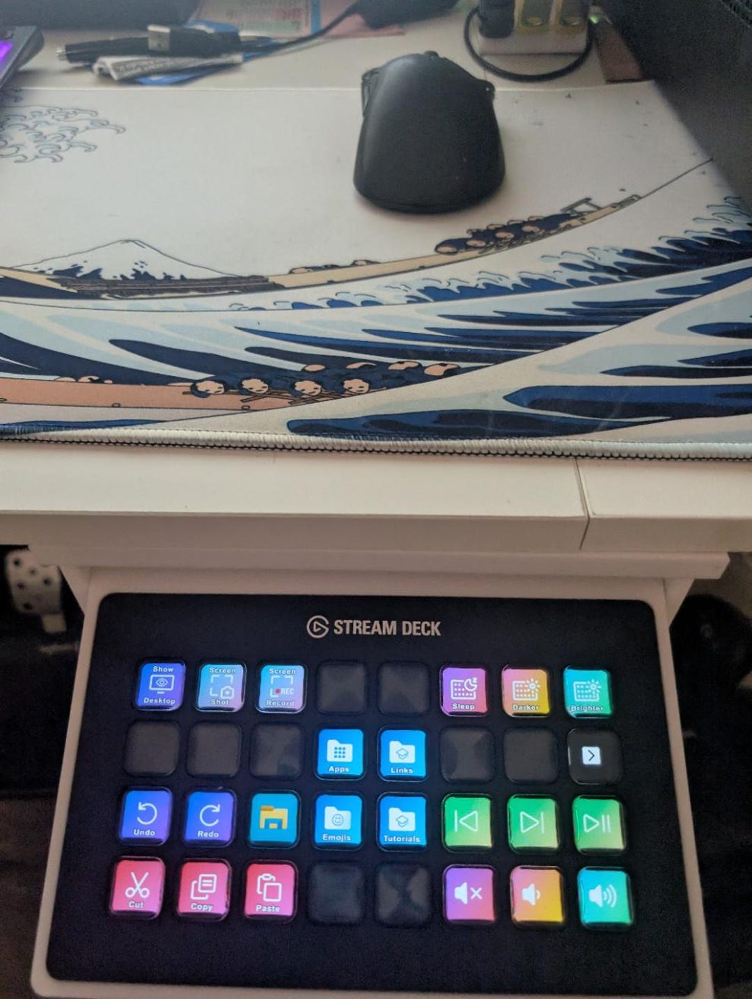 Under-desk Stream Deck Holder | Sliding Mount for Elgato XL, Plus, MK1 ...