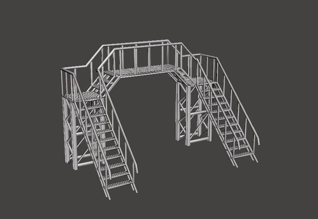 Platform Steps and Bridge - 3D Printed Model Railway Scenery - Etsy