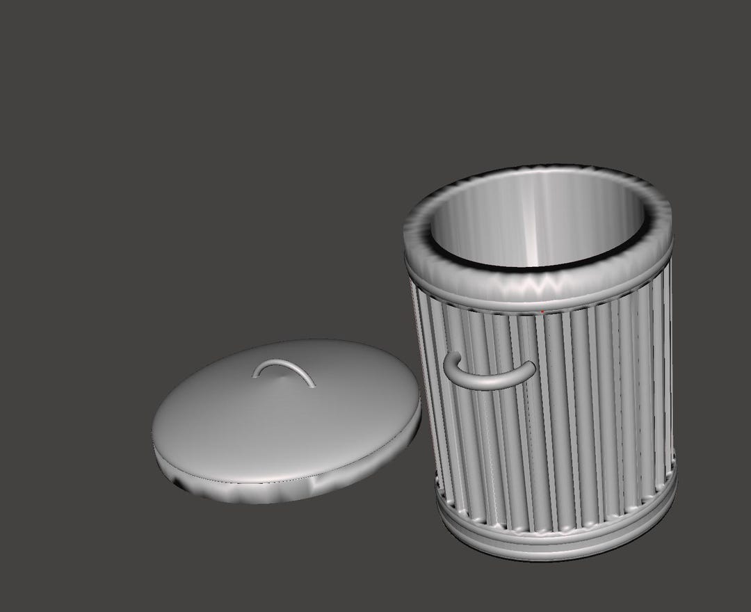 Dustbin With Lid - 3D Printed Model Railway Scenery - Etsy UK