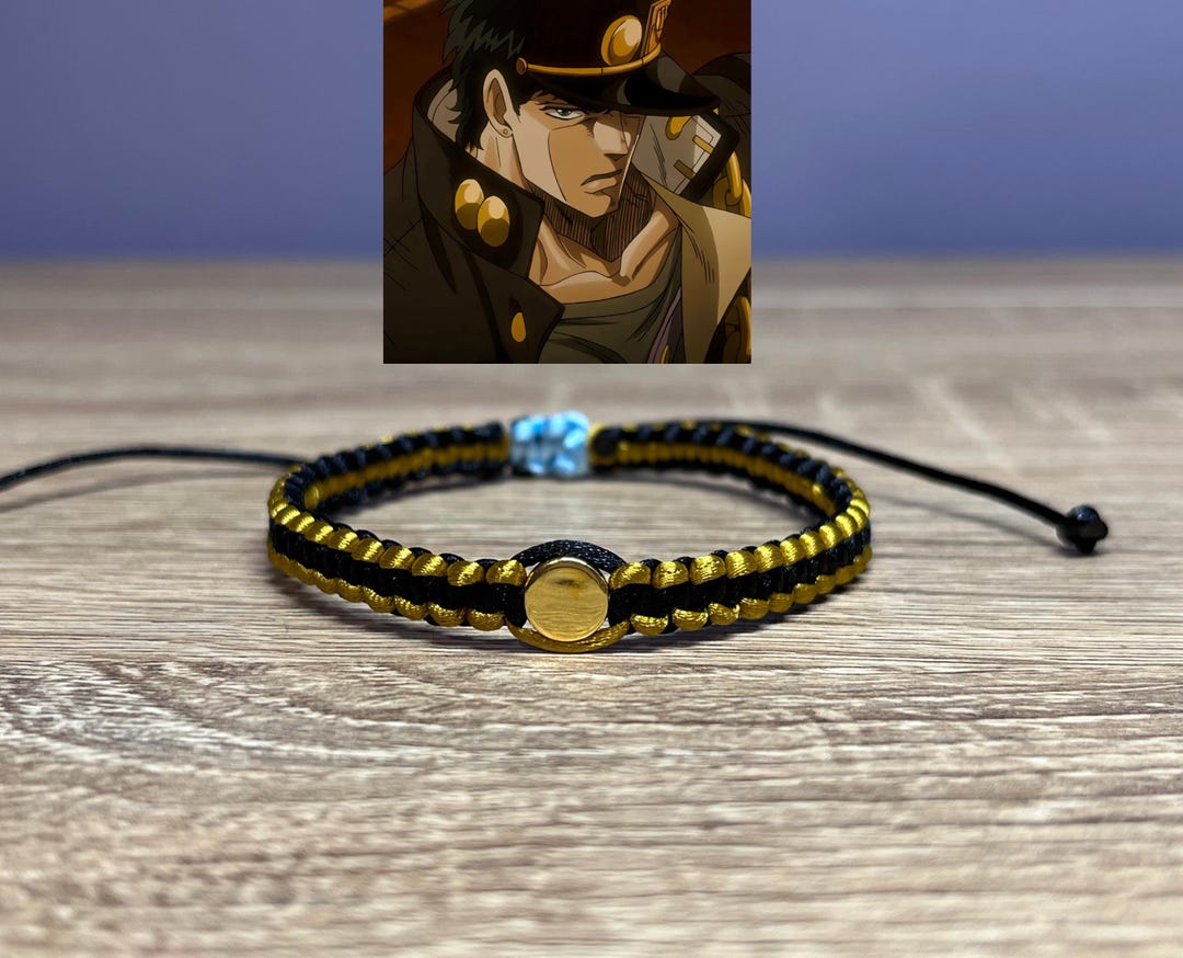 Jotaro JJBA Adjustable String Bracelet - Adjustable to Fit All Sizes ...
