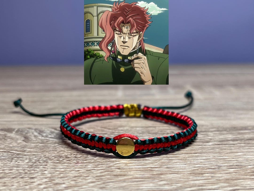 Kakyoin JJBA Adjustable String Bracelet - Adjustable to Fit All ...